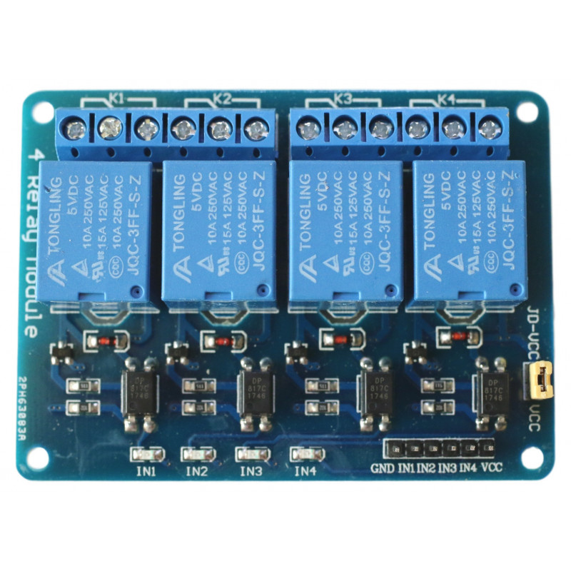 Moduł 4 wyjść przekaźnikowych